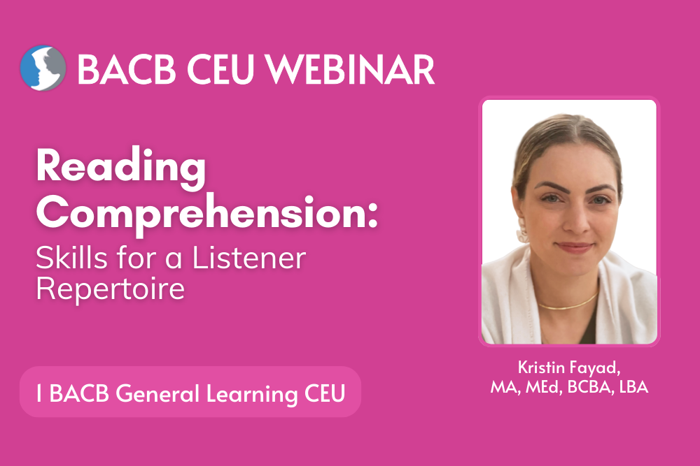 Reading Comprehension: An Extension of the Listener Repertoire - View ...