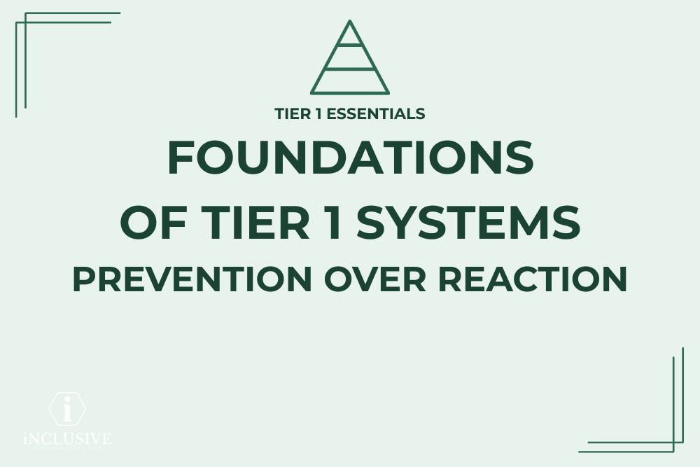 Tier 1 Essentials: Foundations of Tier 1 Systems - View course