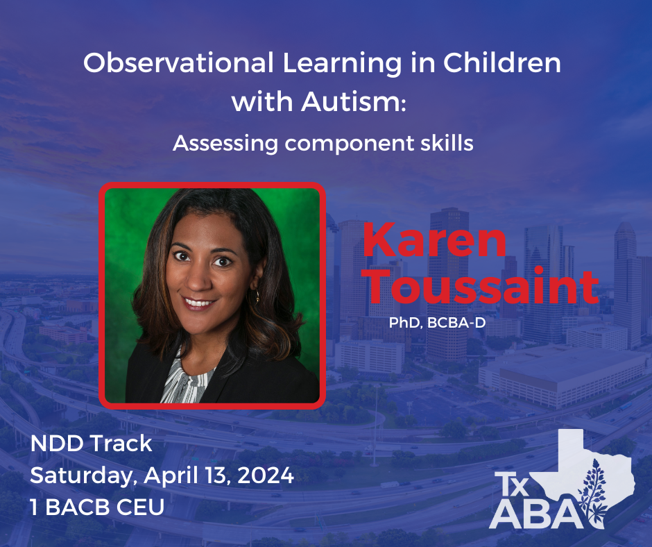Observational Learning in Children with Autism: Assessing Component ...