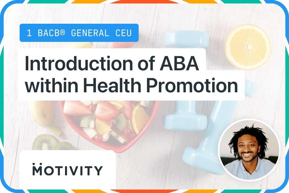 Introduction of ABA within Health Promotion - View course