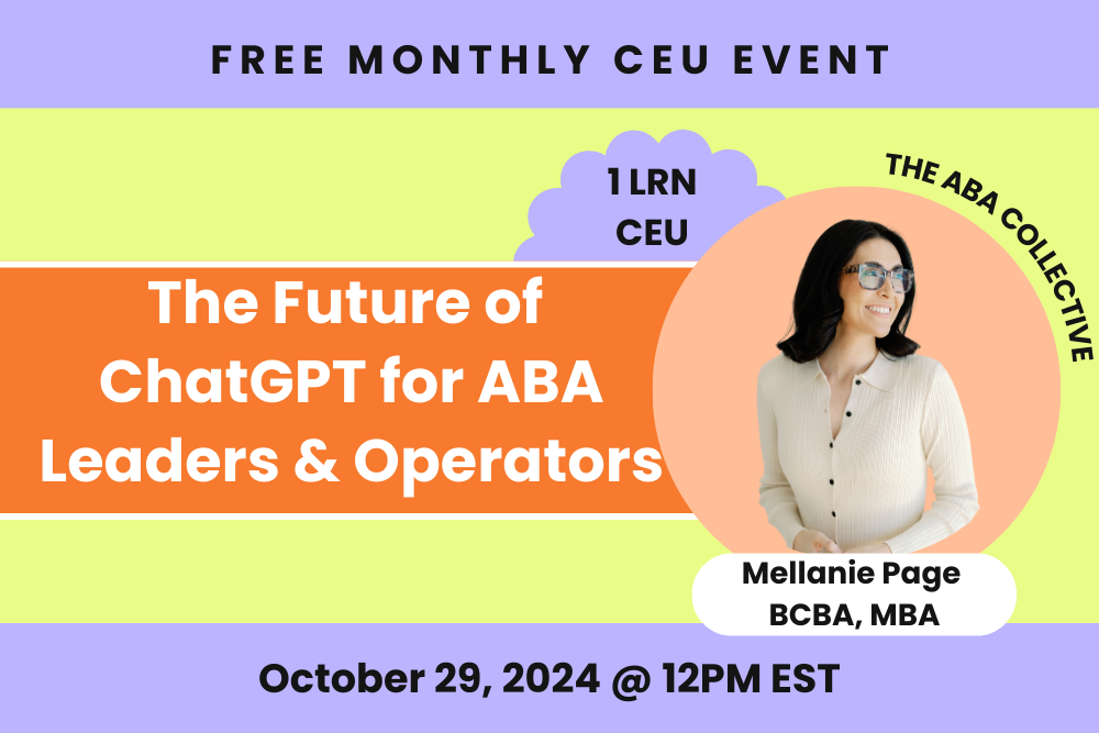 The Future of ChatGPT for ABA Leaders & Operators - View course