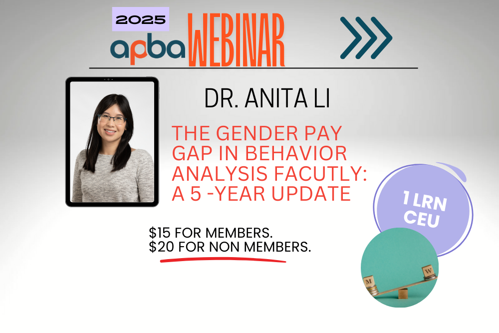 The gender pay gap in behavior analysis faculty: a 5 -year update with Dr. Anita Li - View course