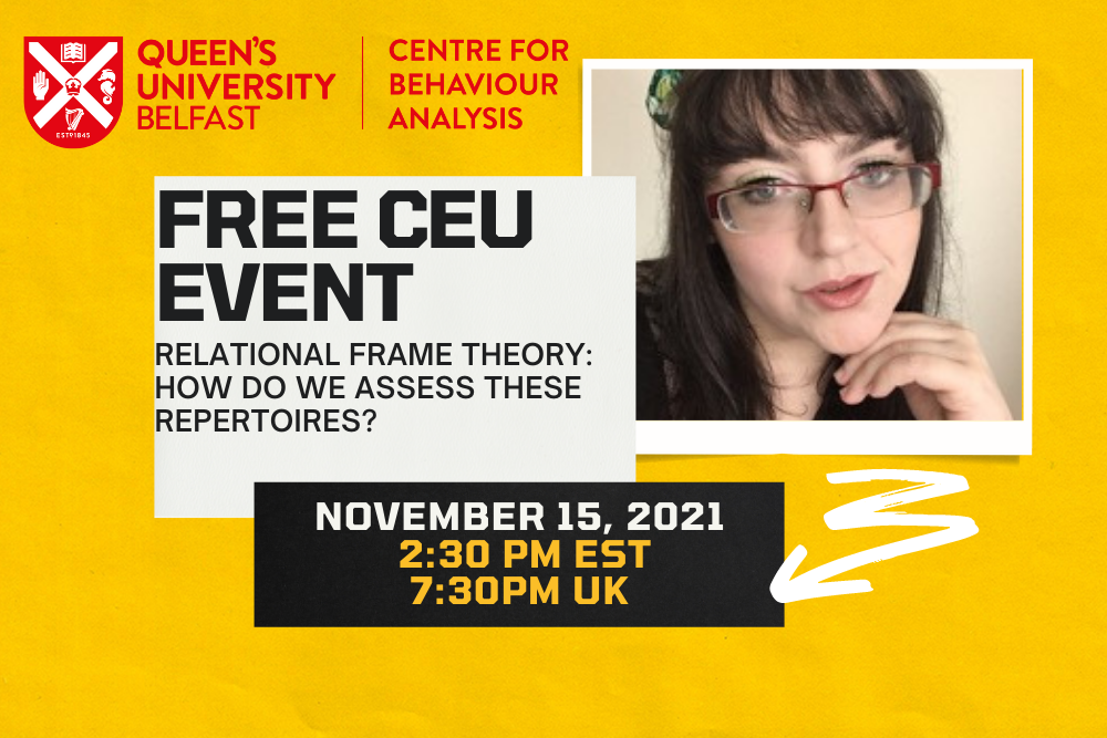 Relational Frame Theory: How Do We Assess These Repertoires? - View course