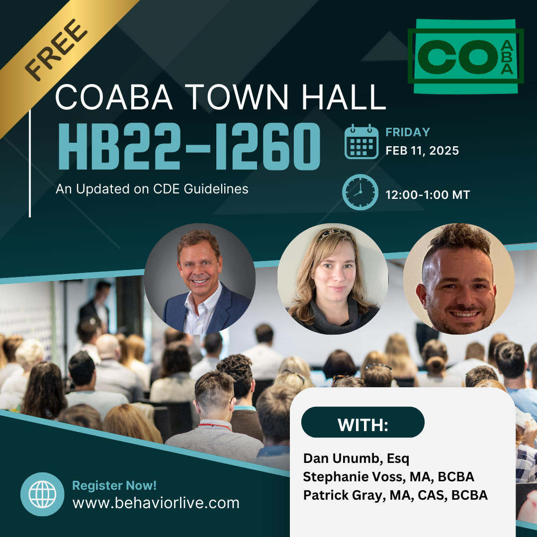 Updated Town Hall for Colorado HB22-1260: An Update on New CDE ...