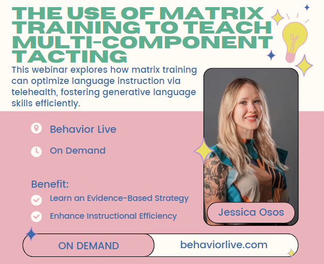 The Use of Matrix Training to Teach Multi-Component Tacting Through ...